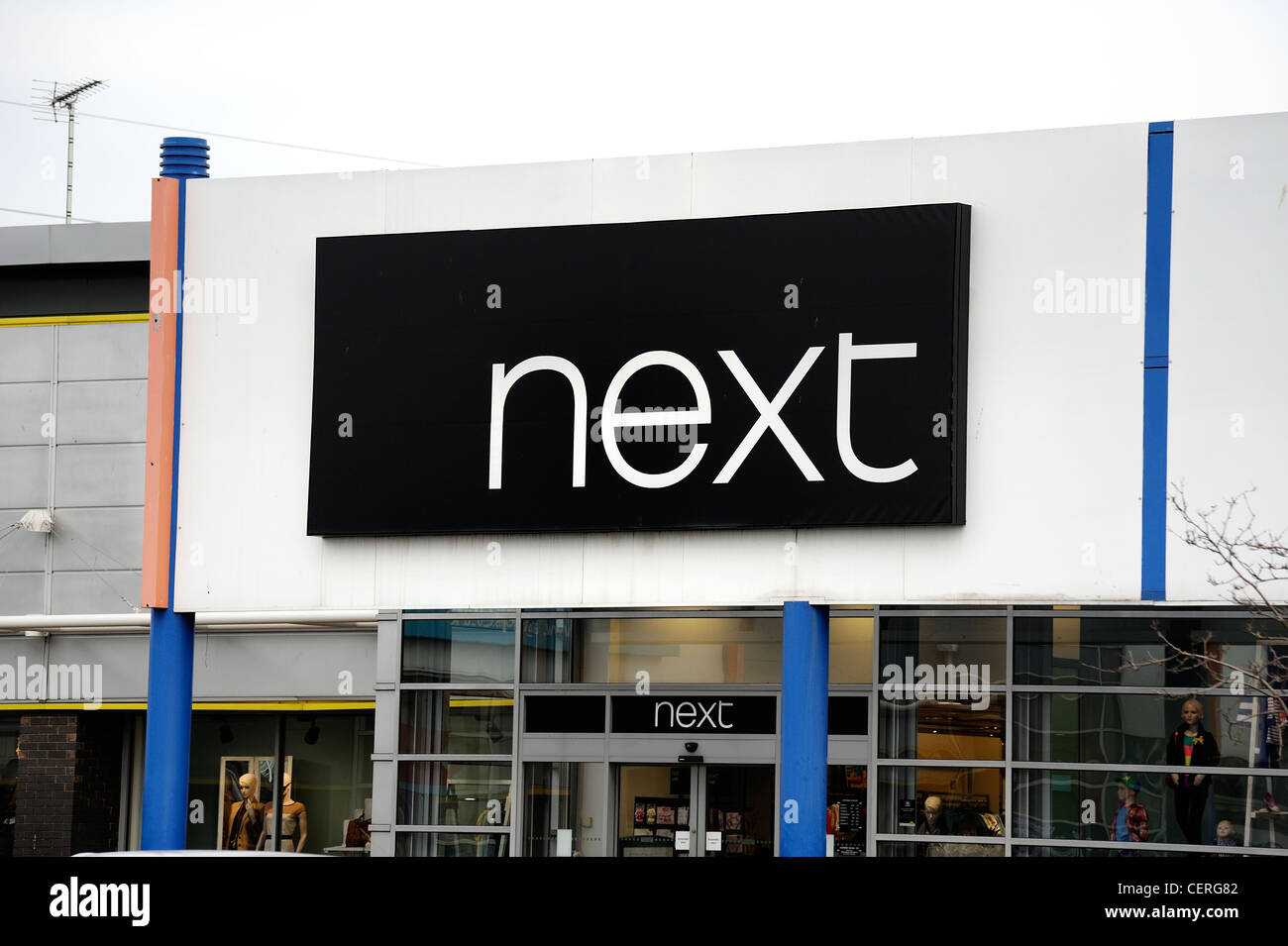 next superstore on a british retail park england uk Stock Photo - Alamy