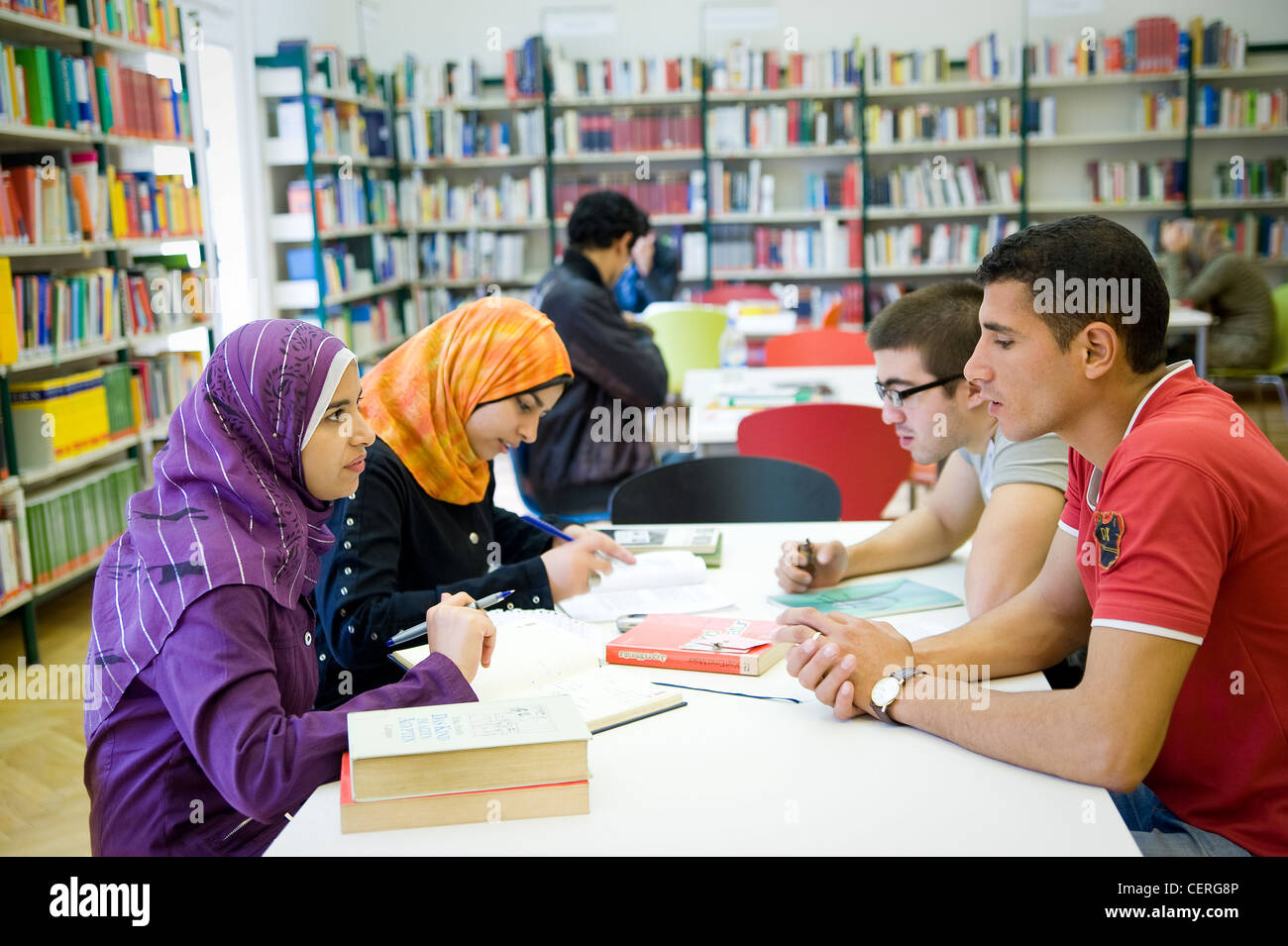 The library of the German Goethe Institute, a culture and language ...