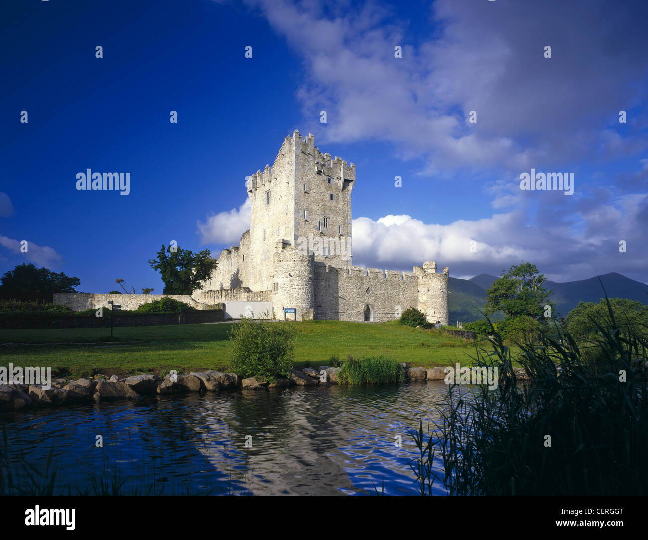 A view across the water to Ross Castle Stock Photo - Alamy