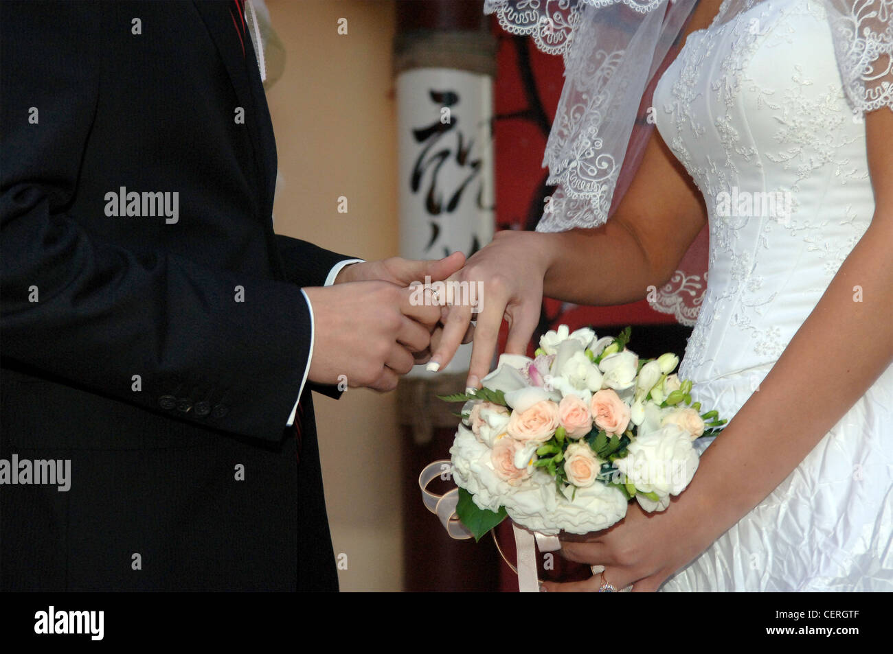 Happy wedding day Stock Photo - Alamy