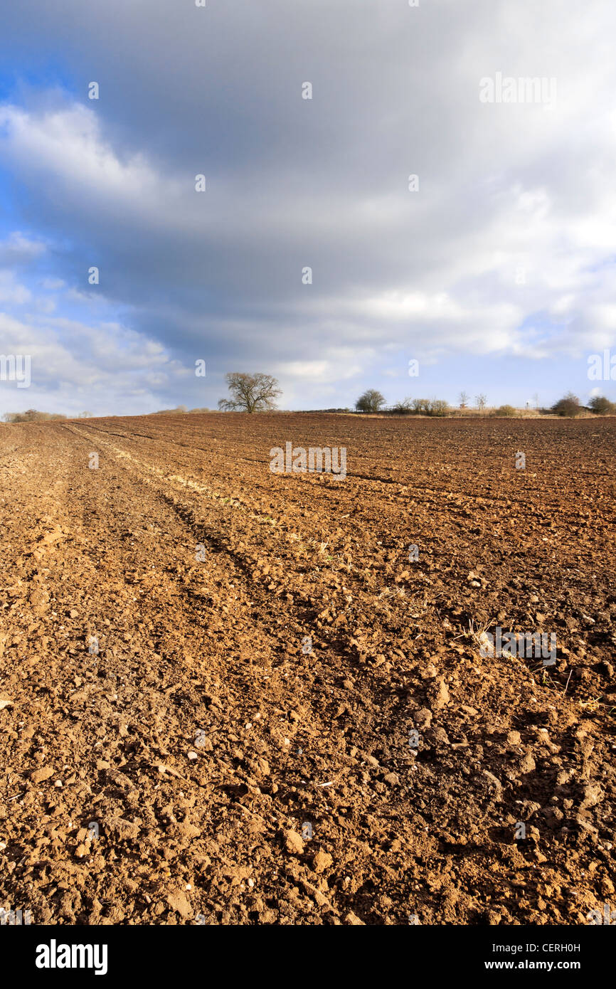 Ploughed field deep furrows hi-res stock photography and images - Alamy