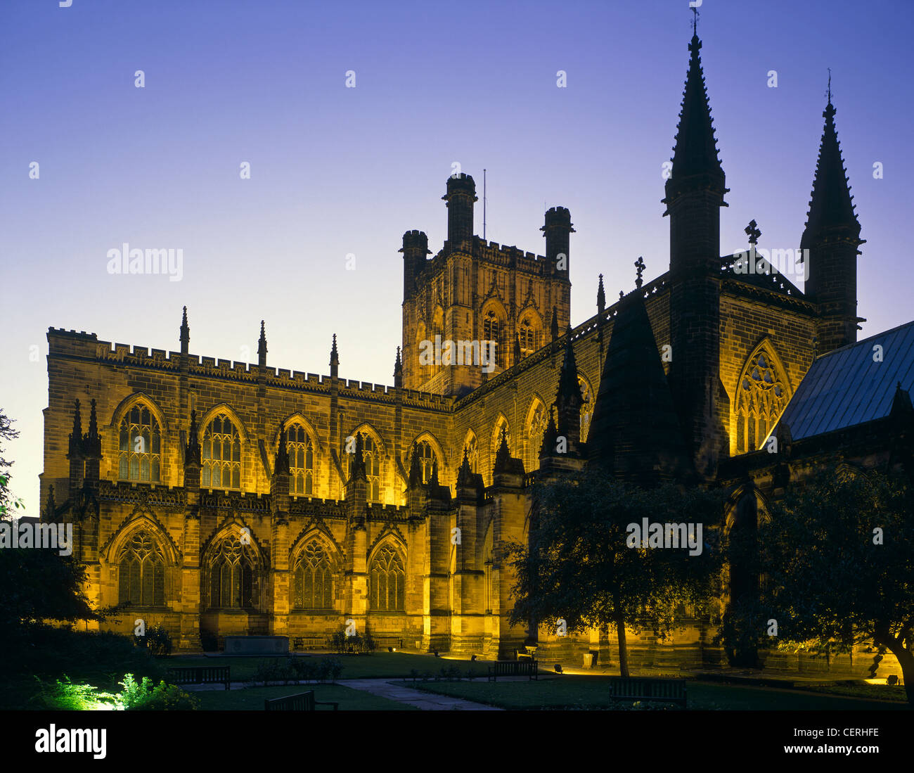 Chester cathedral night hi-res stock photography and images - Alamy