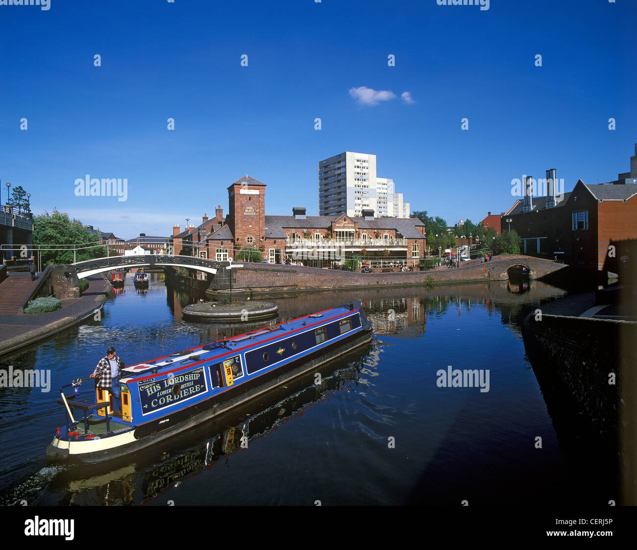 Long boat on canal hi-res stock photography and images - Alamy