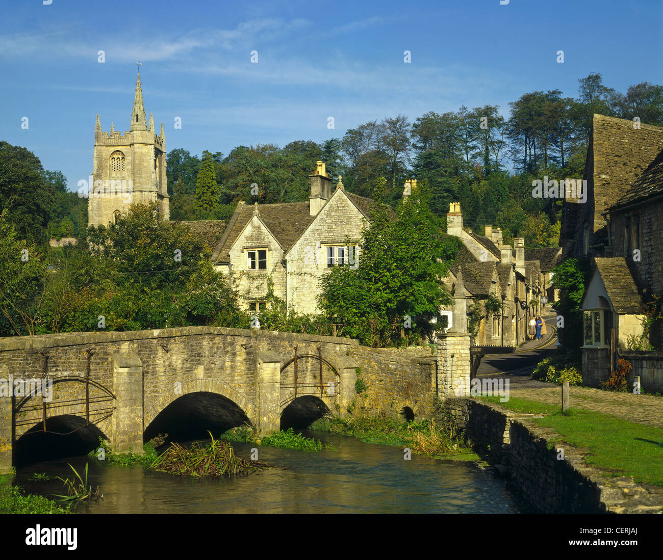 A view of Castle Combe Stock Photo - Alamy