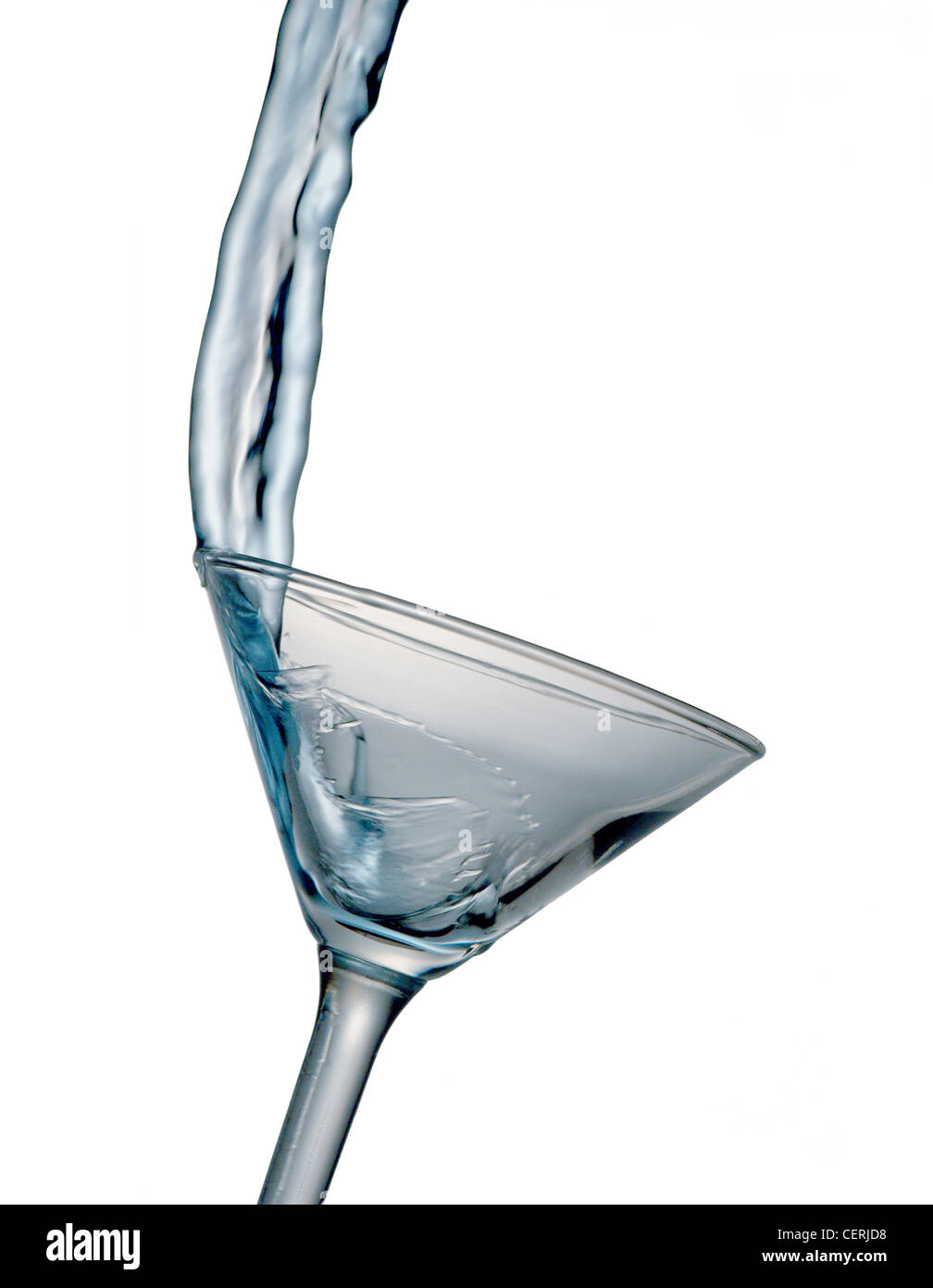 Water pouring into glass Stock Photo - Alamy