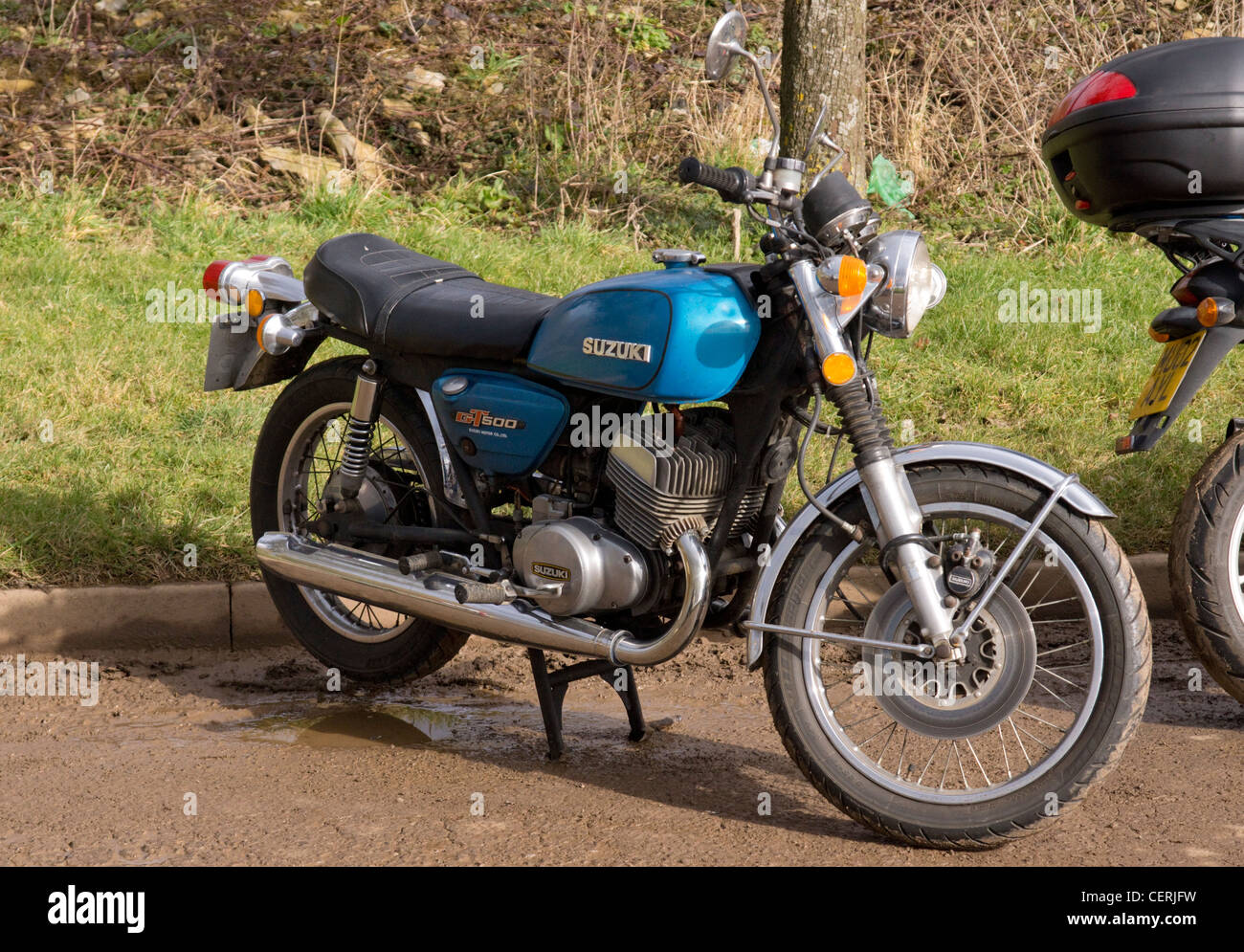 Suzuki GT500 at the Classic bike show Stock Photo - Alamy
