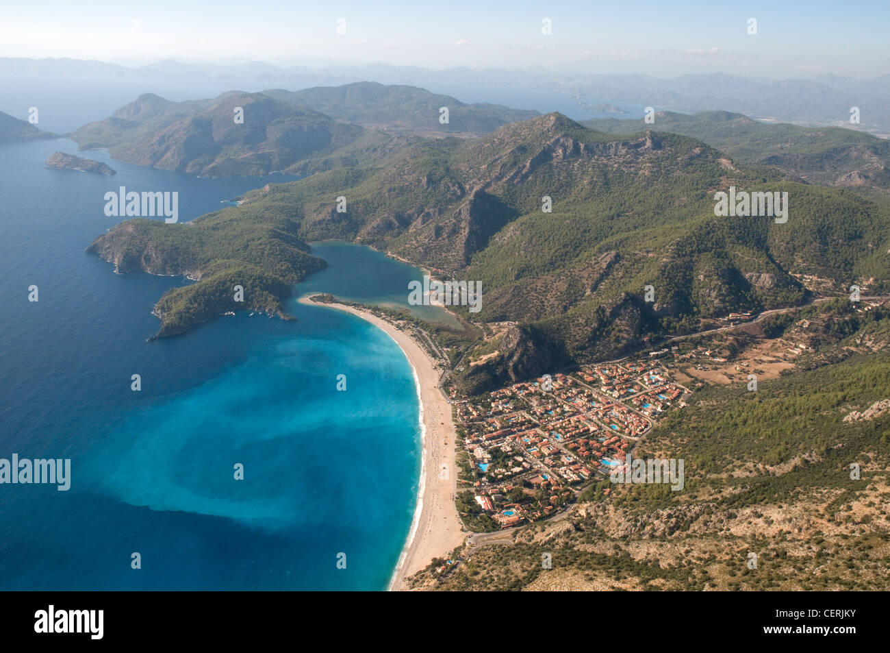Aerial view of coastline and beaches, Olu Deniz, Turkey Stock Photo - Alamy