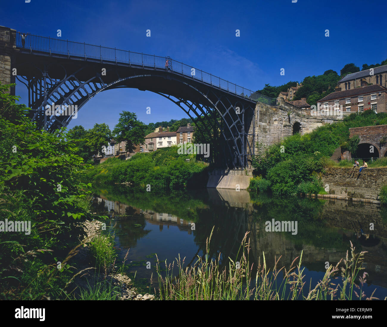 The Iron Bridge and River Severn at Ironbridge Stock Photo - Alamy