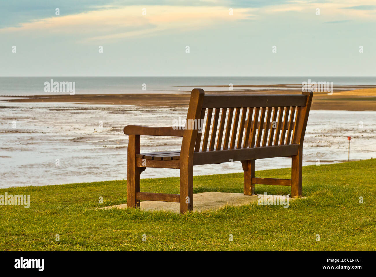 A bench with a sea view Stock Photo - Alamy