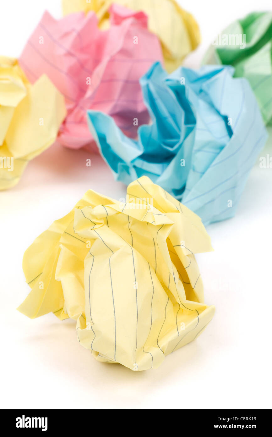 paper ball with white background Stock Photo - Alamy