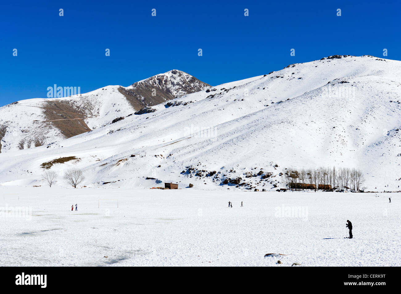 The ski resort of Oukaïmeden in the Atlas Mountains near Marrakech ...