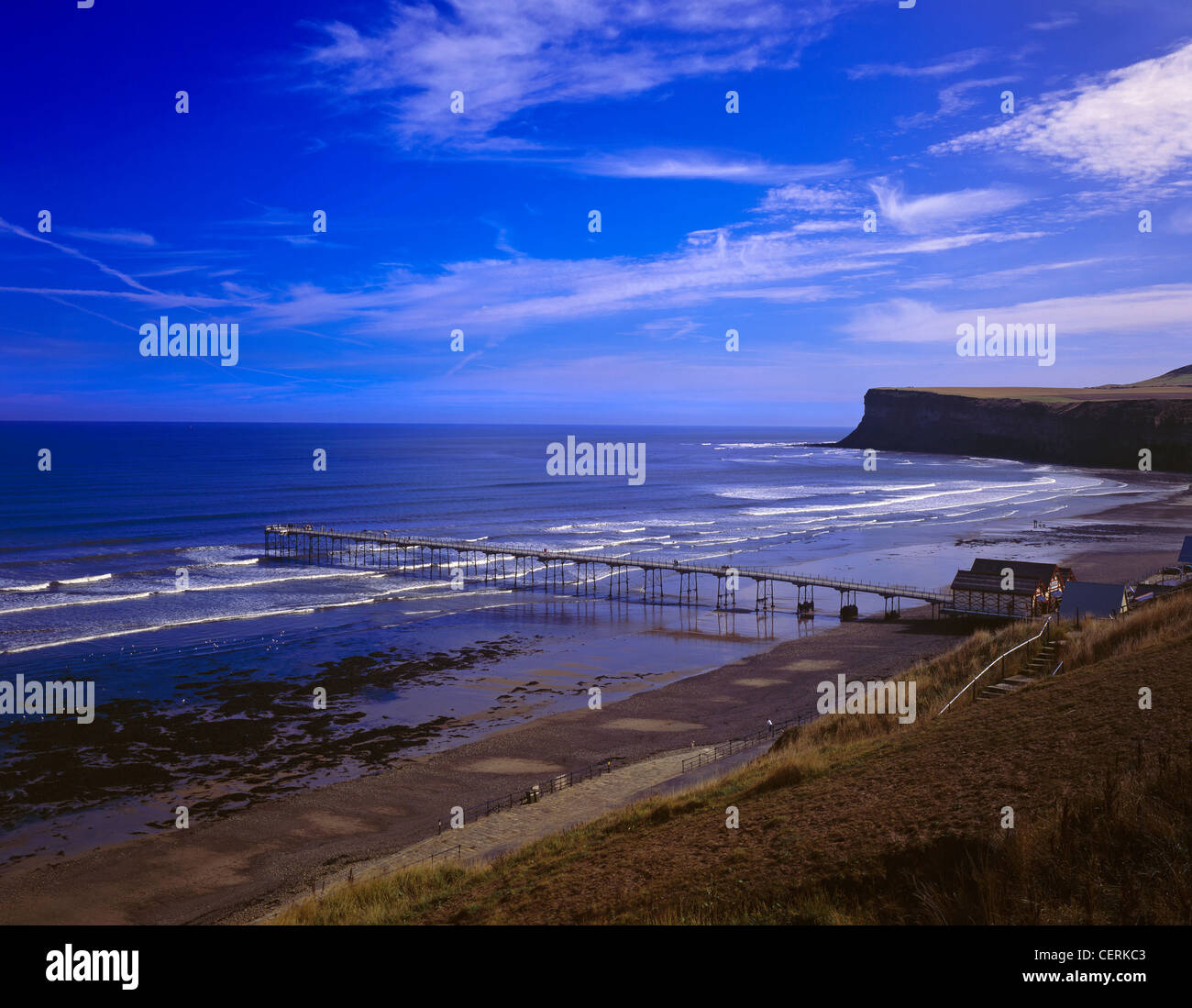 A scene at Saltburn on Sea Stock Photo - Alamy
