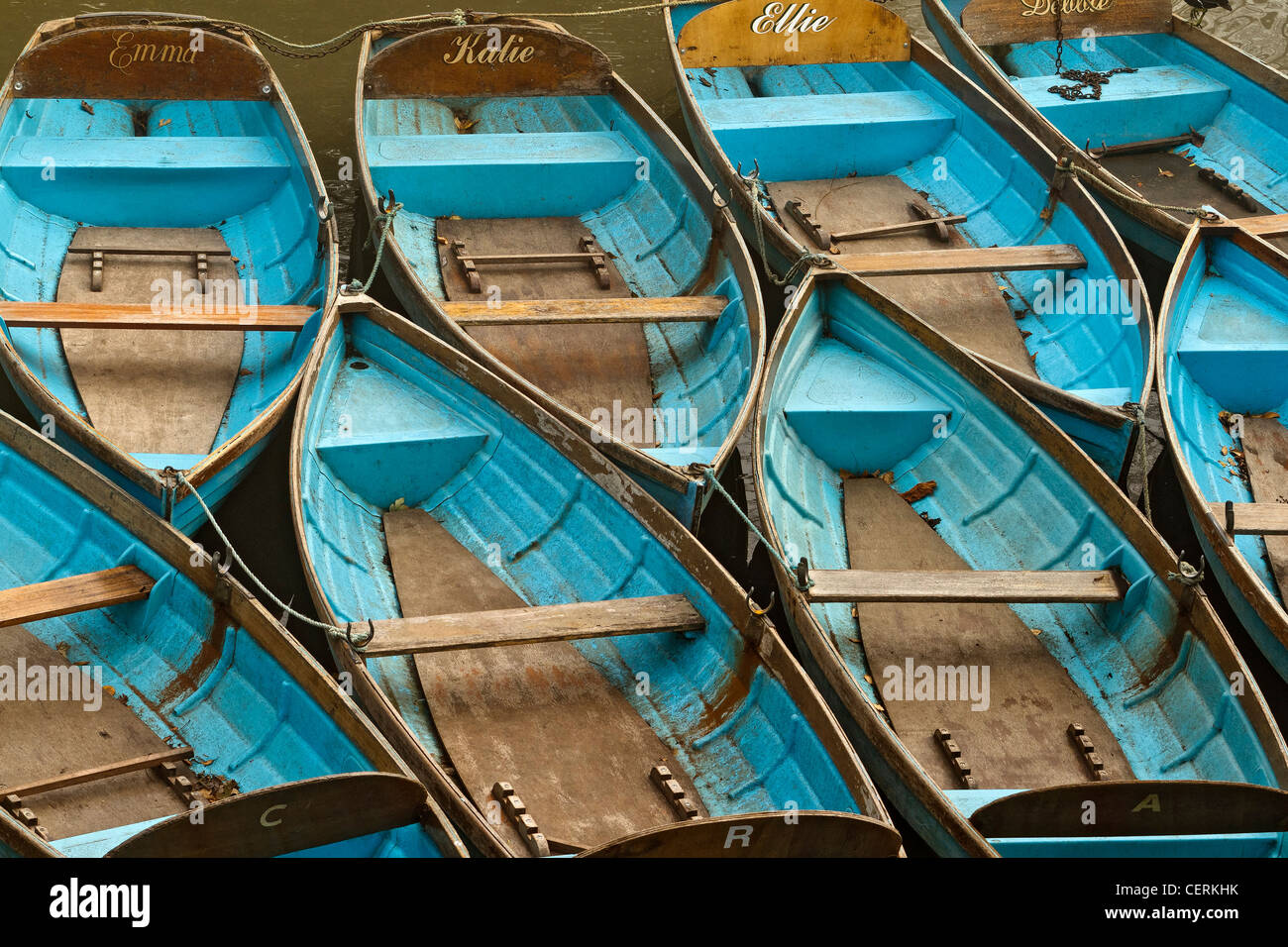 UK Oxford Rowing Boats Stock Photo - Alamy