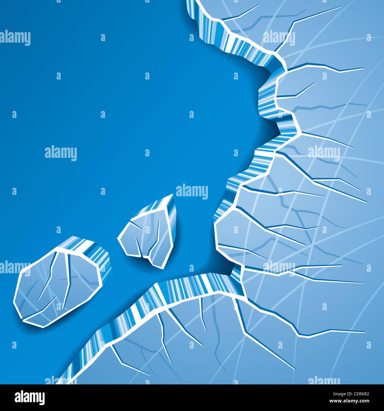 Cracked Ice Background Stock Photo - Alamy