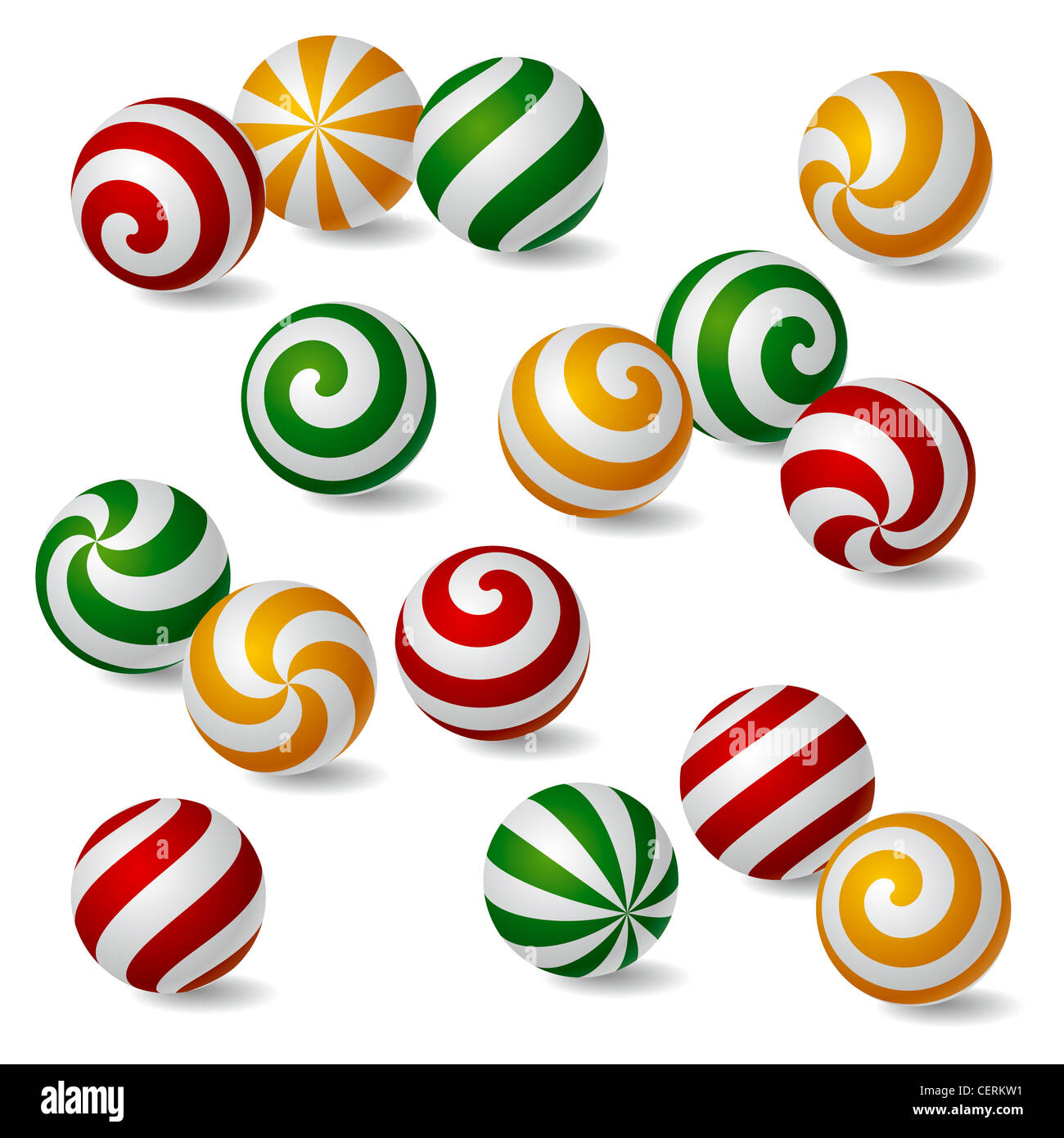Set of striped icons Stock Photo - Alamy
