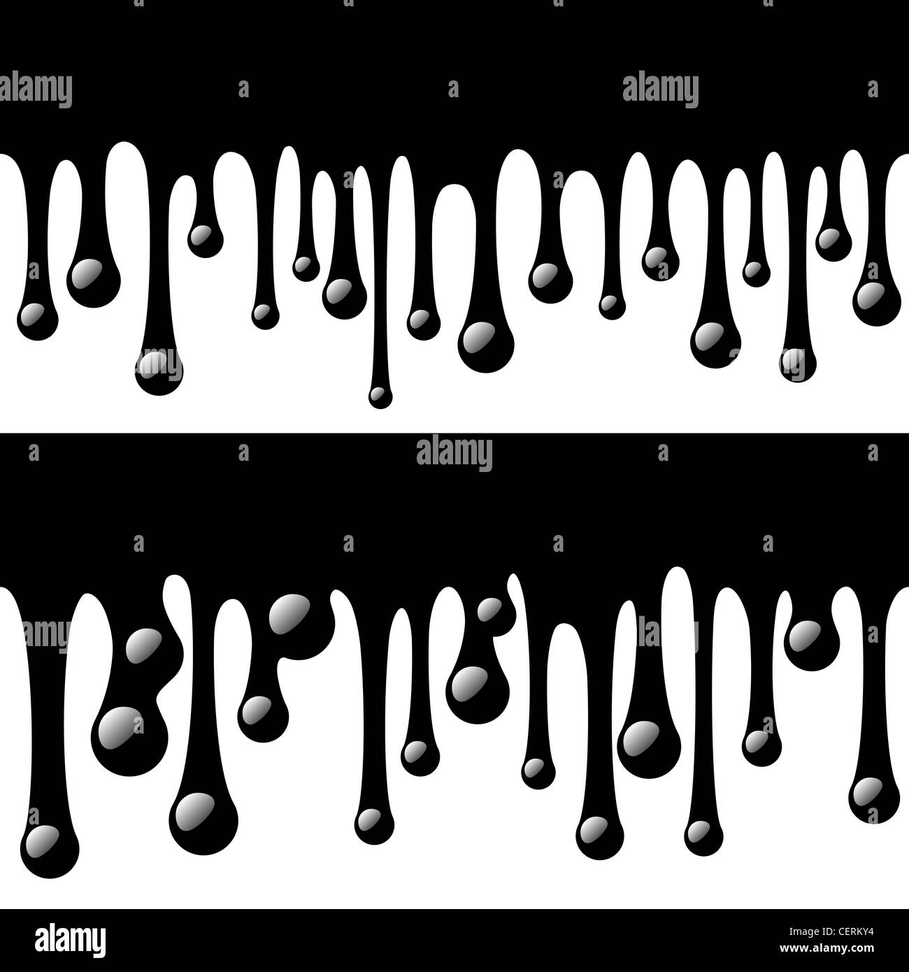 Seamless Drips Border Stock Photo - Alamy
