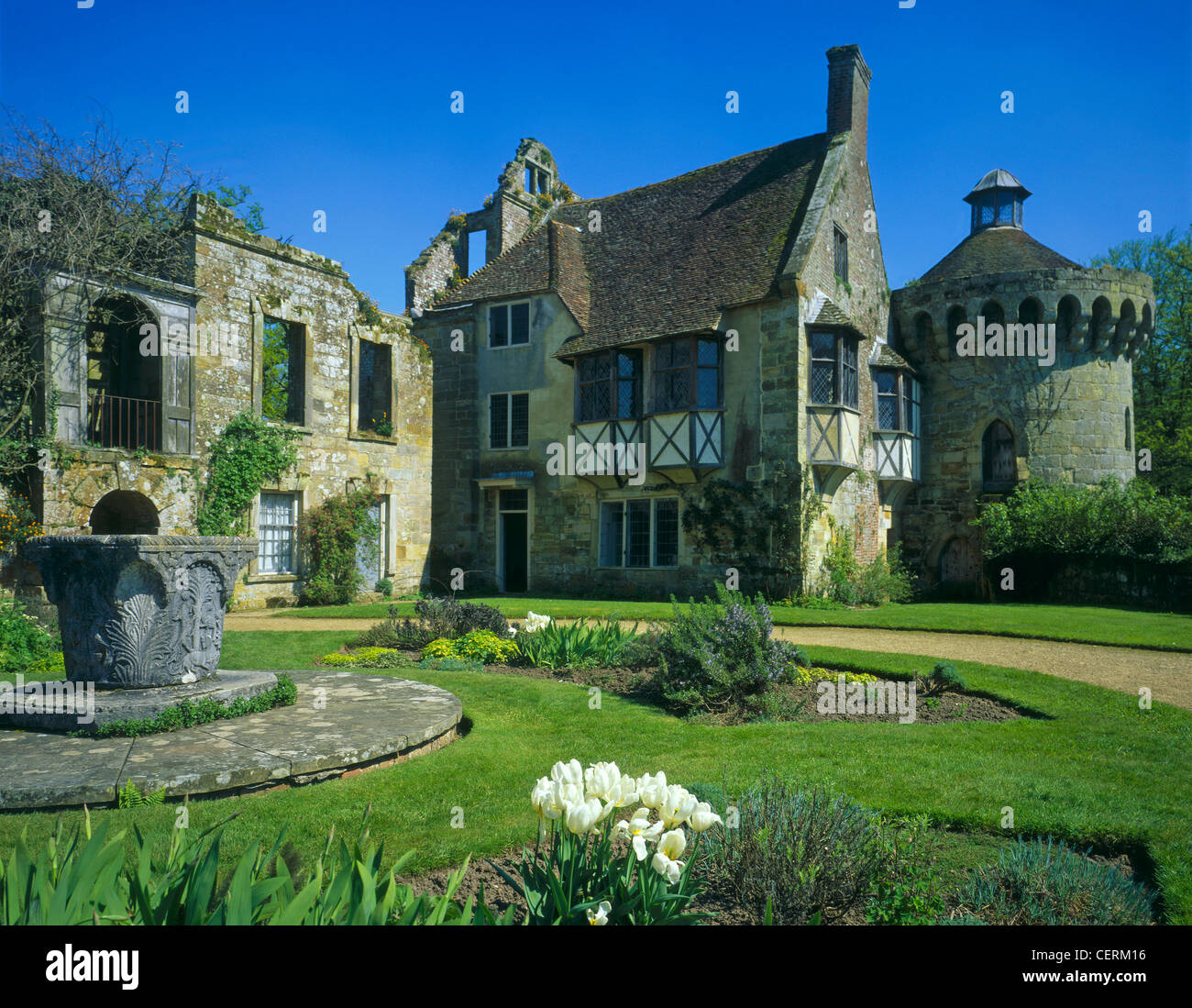 A view to Scotney Castle in Kent Stock Photo - Alamy