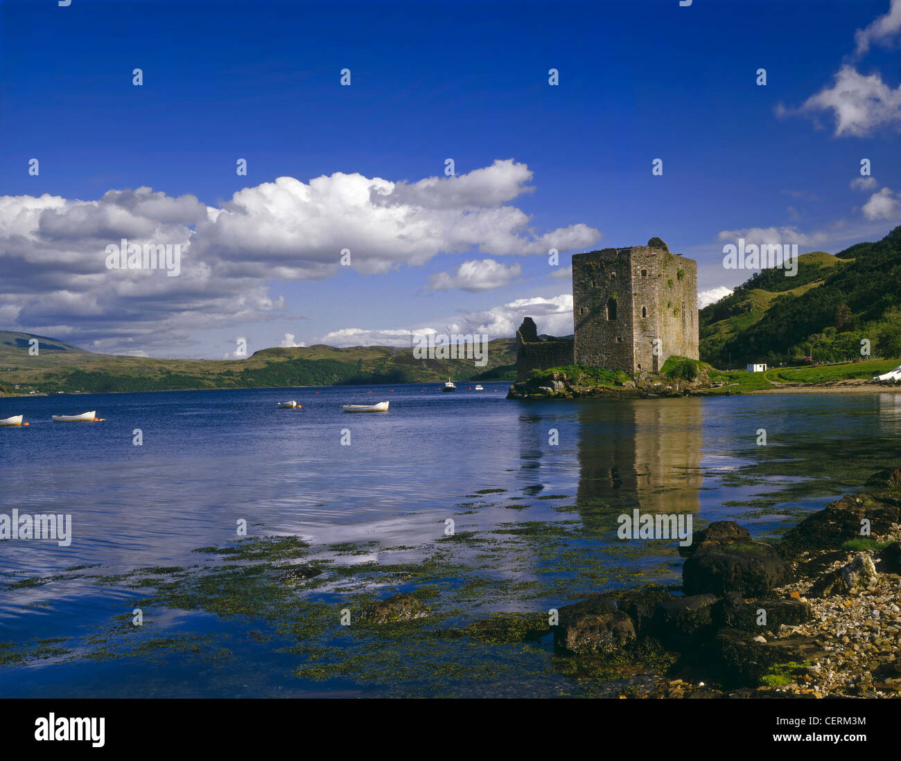 Castle Carrick on Loch Goil Stock Photo - Alamy