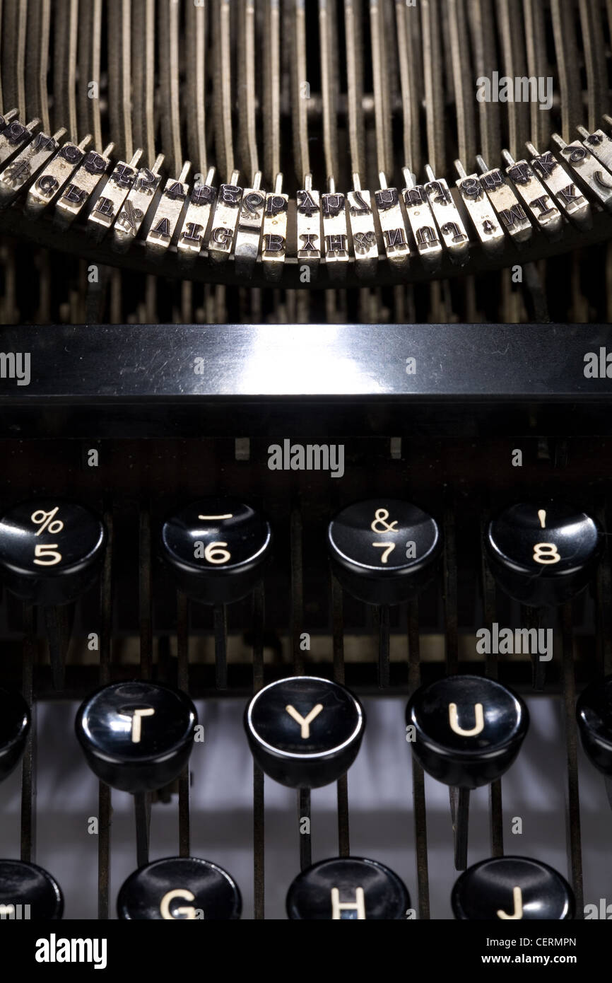 typewriter close up for background Stock Photo - Alamy