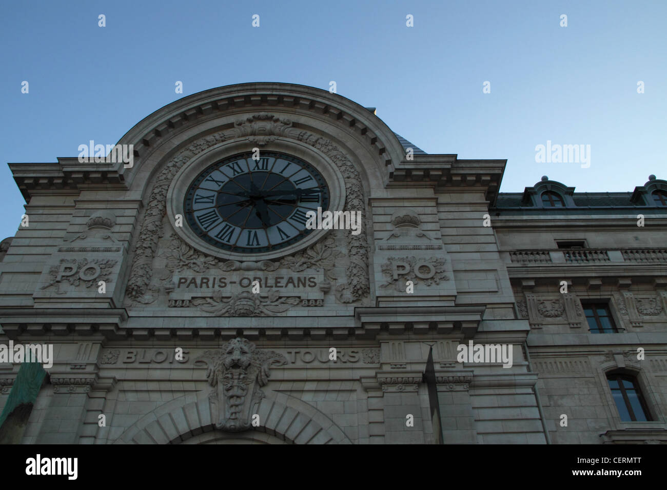 Clock on a building, Paris Orleans Station Clock, Paris, Ile de France ...