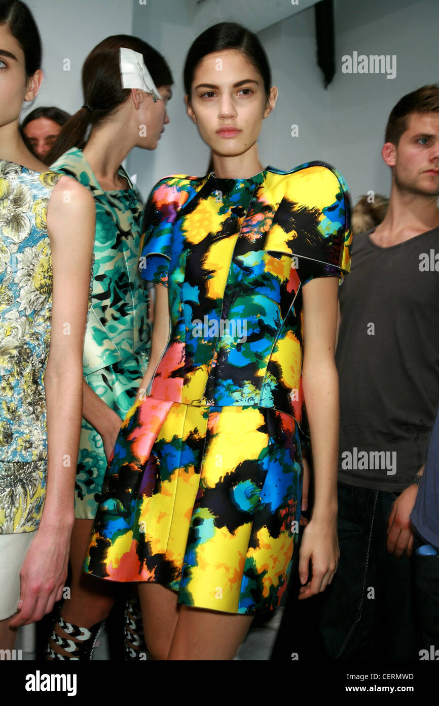 Balenciaga Backstage Paris RTW Spring Summer Models wearing matching ...