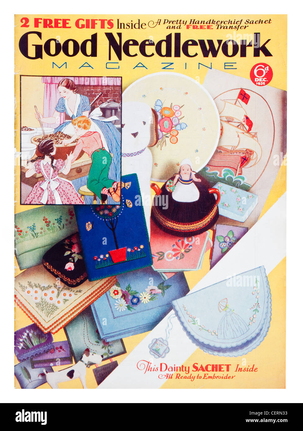 1930s Needlework Magazine Good Needlework Needlewoman. Embroidery ...