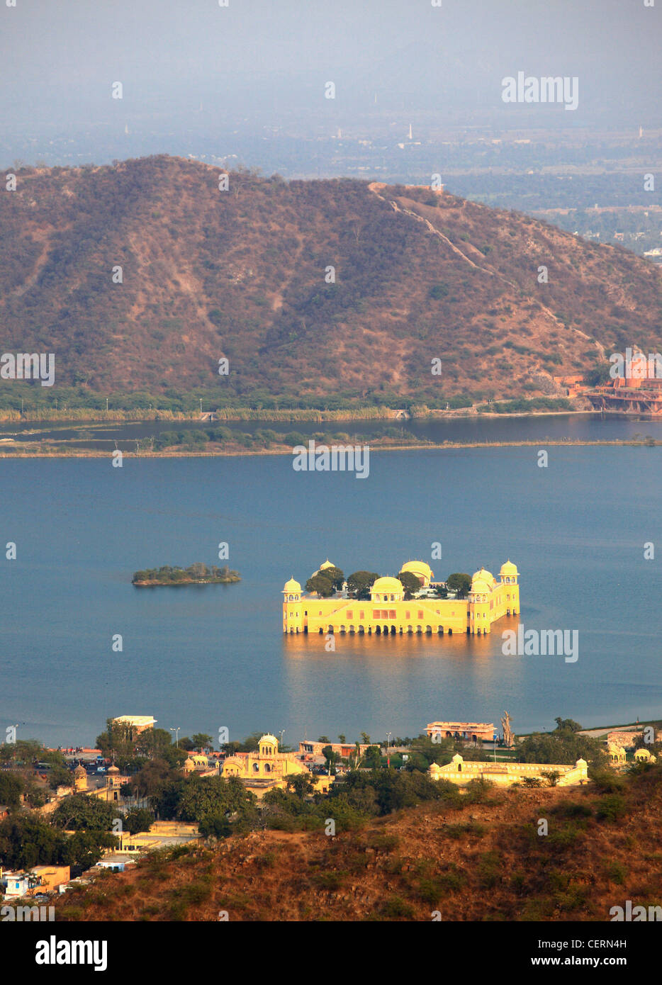 India, Rajasthan, Jaipur, Jal Mahal, Water Palace, Man Sagar Lake Stock ...