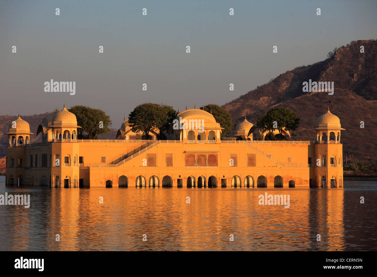 India, Rajasthan, Jaipur, Jal Mahal, Water Palace, Man Sagar Lake Stock ...