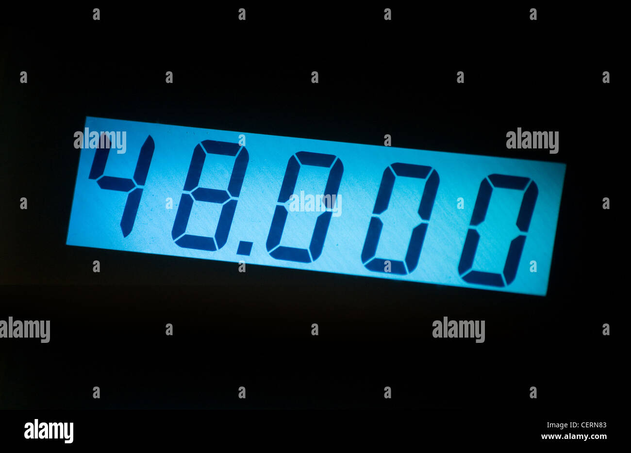 LCD screen digital number close up shot Stock Photo - Alamy