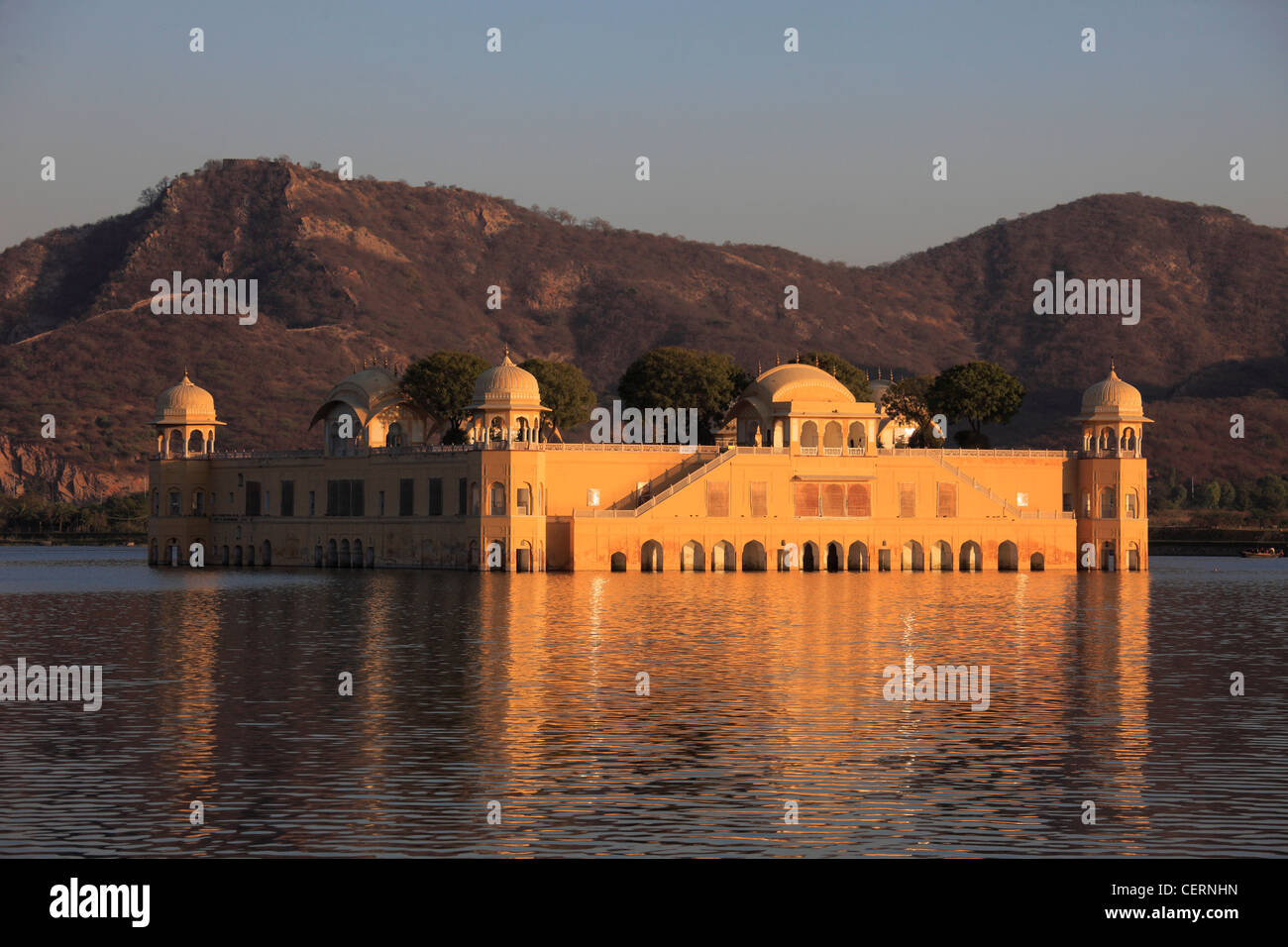 India, Rajasthan, Jaipur, Jal Mahal, Water Palace, Man Sagar Lake Stock ...