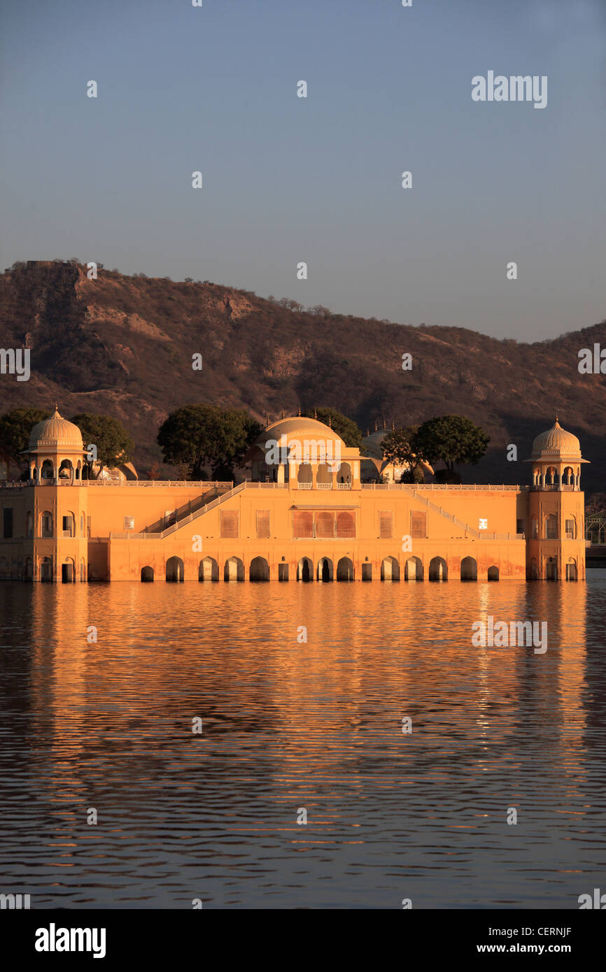 India, Rajasthan, Jaipur, Jal Mahal, Water Palace, Man Sagar Lake Stock ...