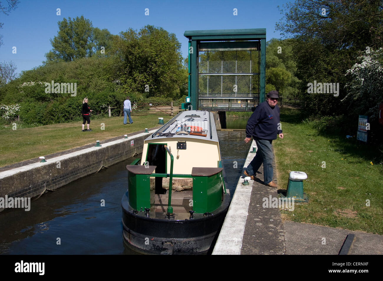 White Mills Lock River Nene Stock Photo - Alamy