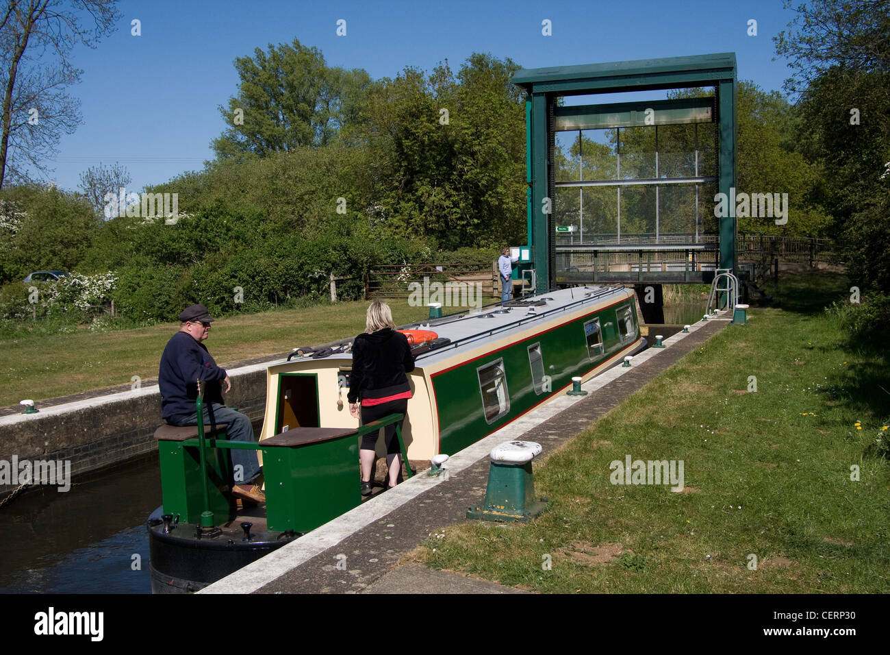 White Mills Lock River Nene Stock Photo - Alamy