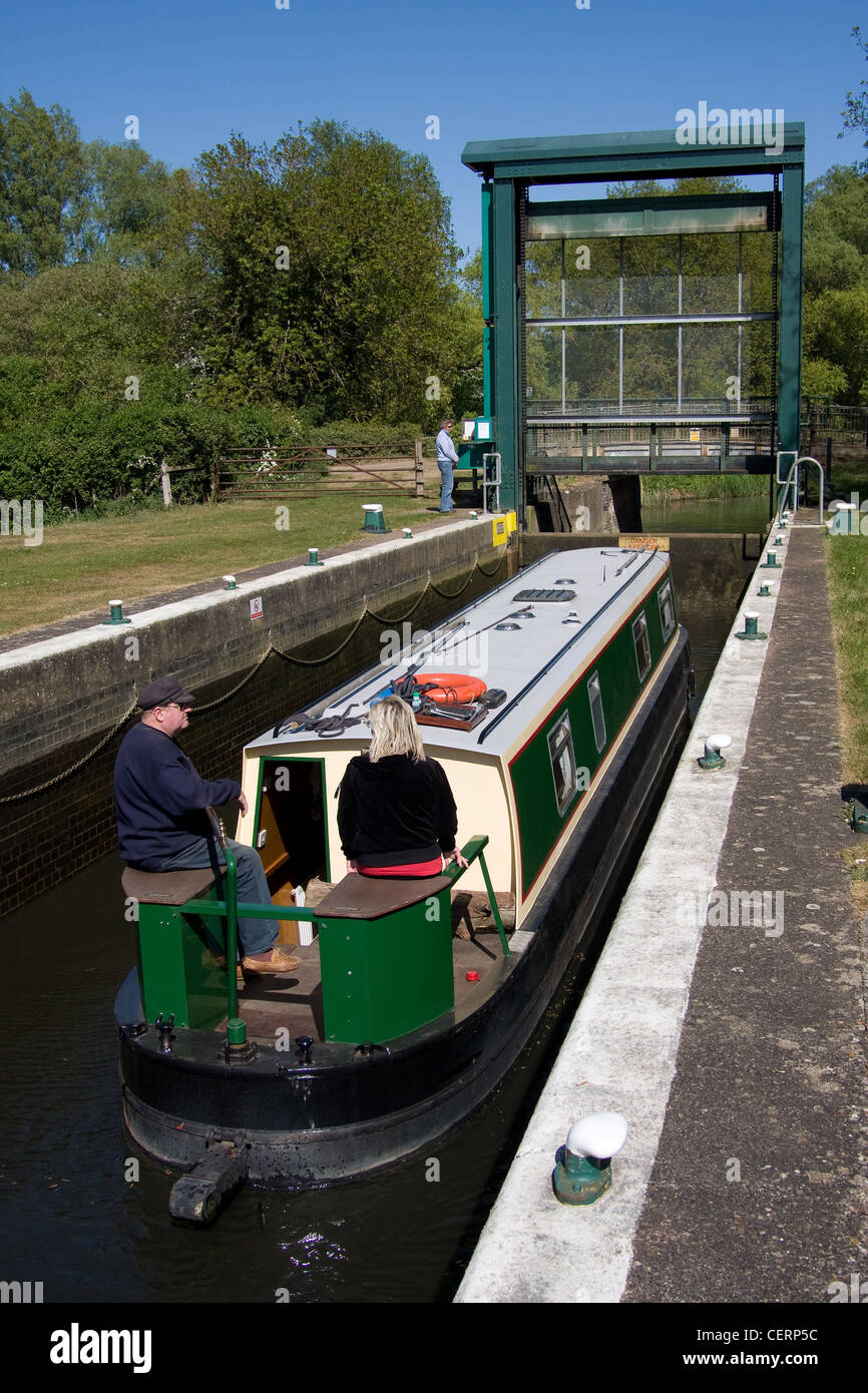 White Mills Lock River Nene Stock Photo - Alamy