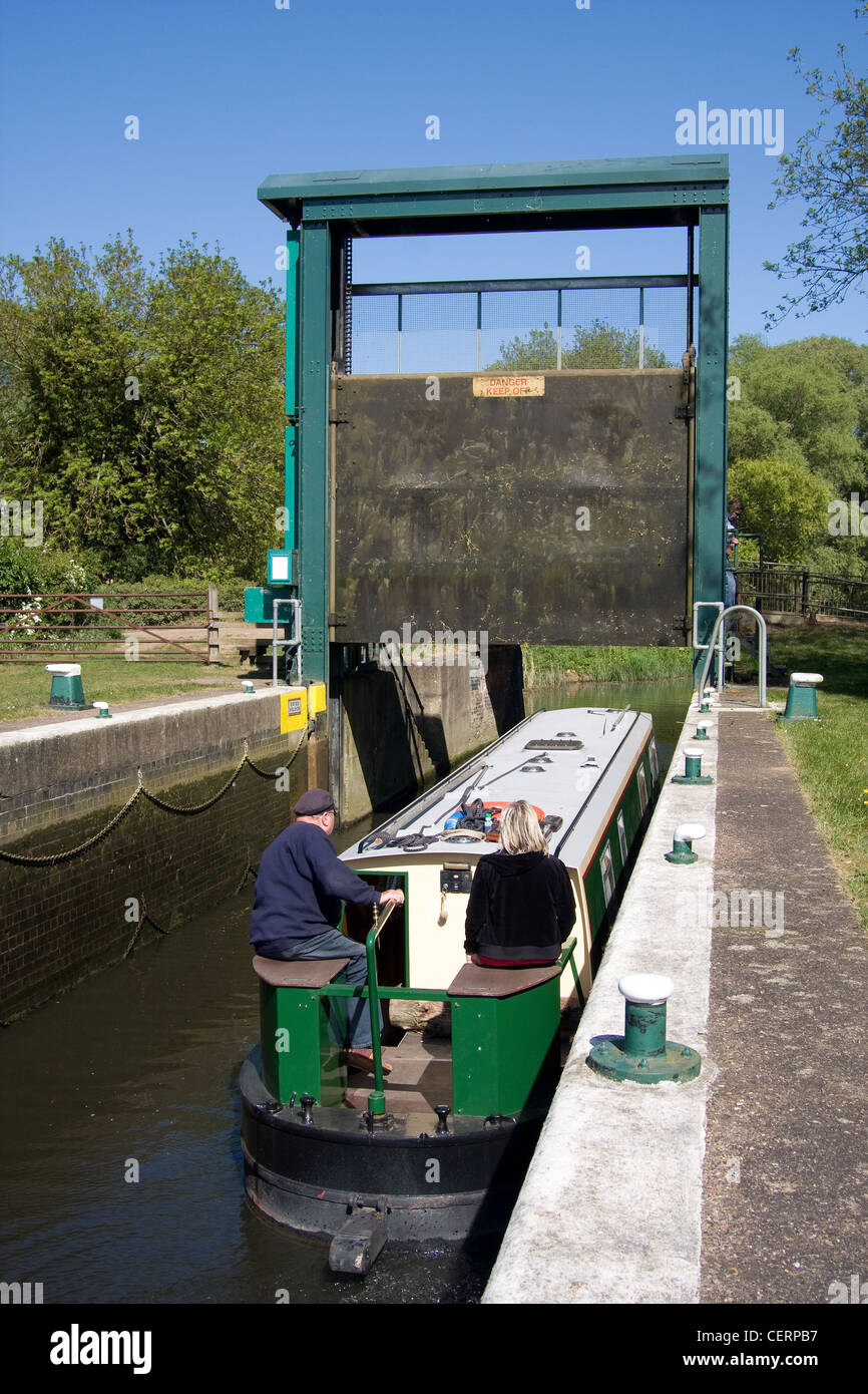 White Mills Lock River Nene Stock Photo - Alamy