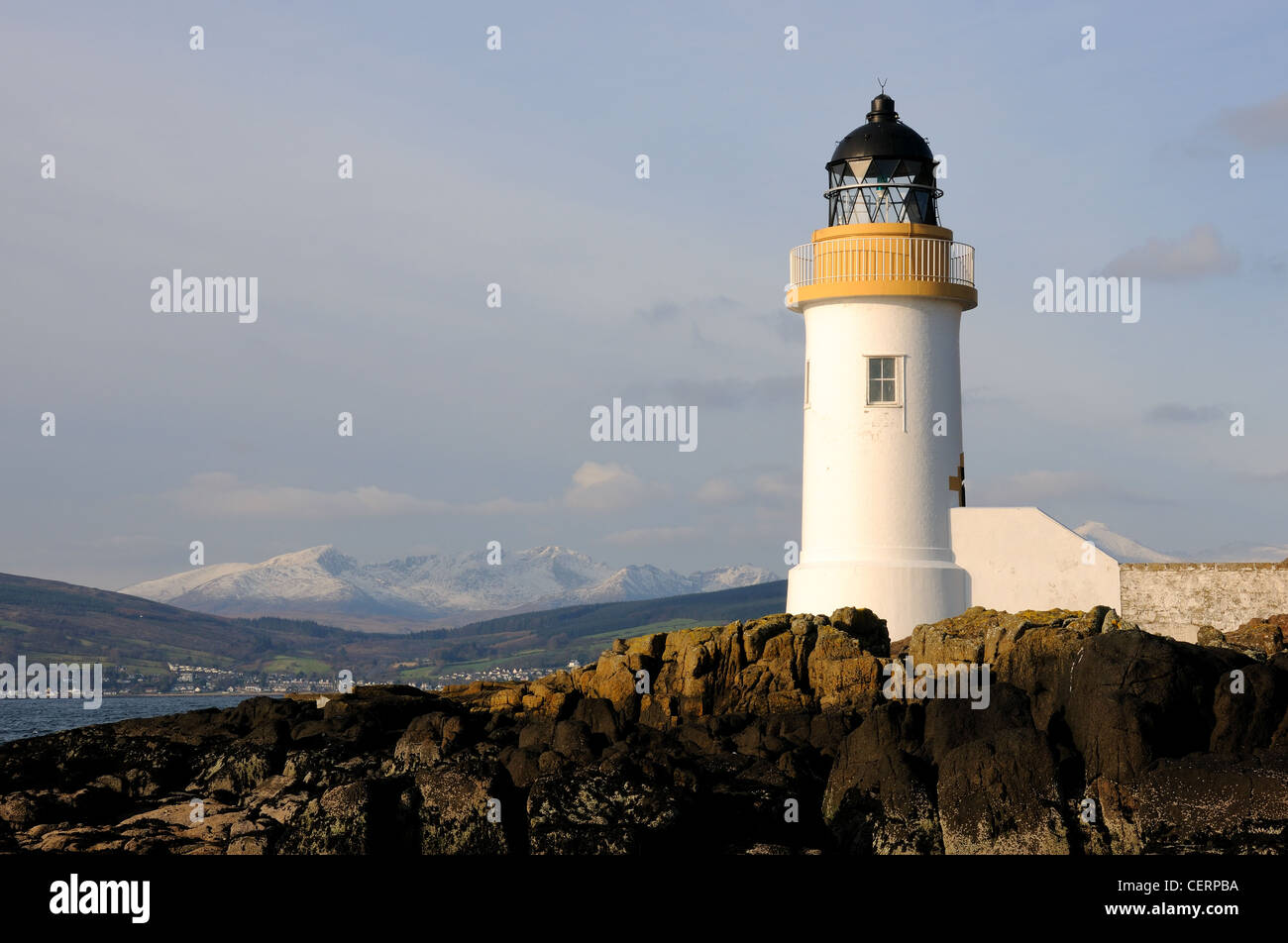 Firth of clyde to holy island isle of arran hi-res stock photography ...