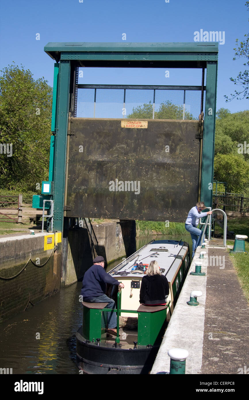 White Mills Lock River Nene Stock Photo - Alamy