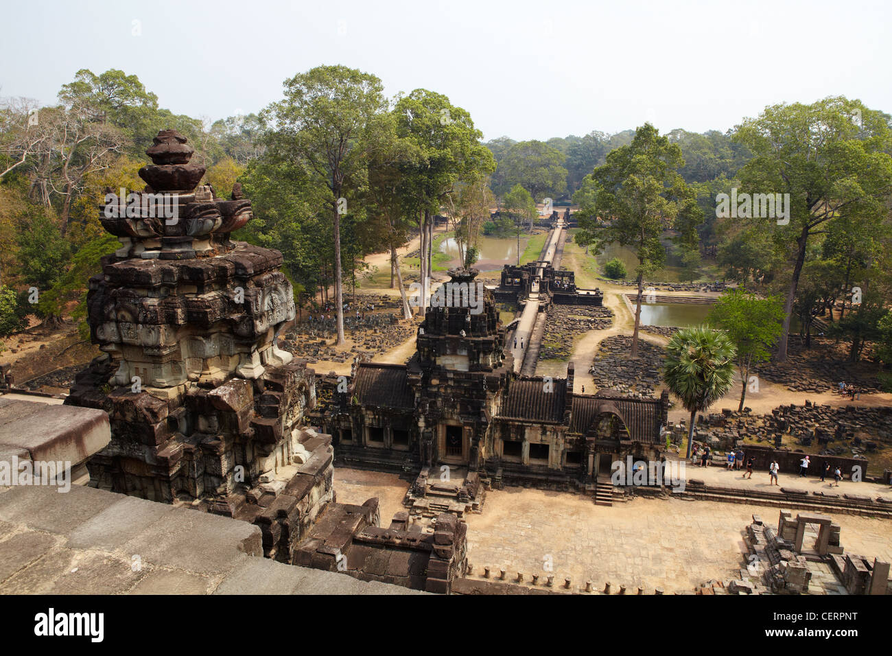 View from top of Baphuon temple, Angkor Thom, Cambodia Stock Photo - Alamy
