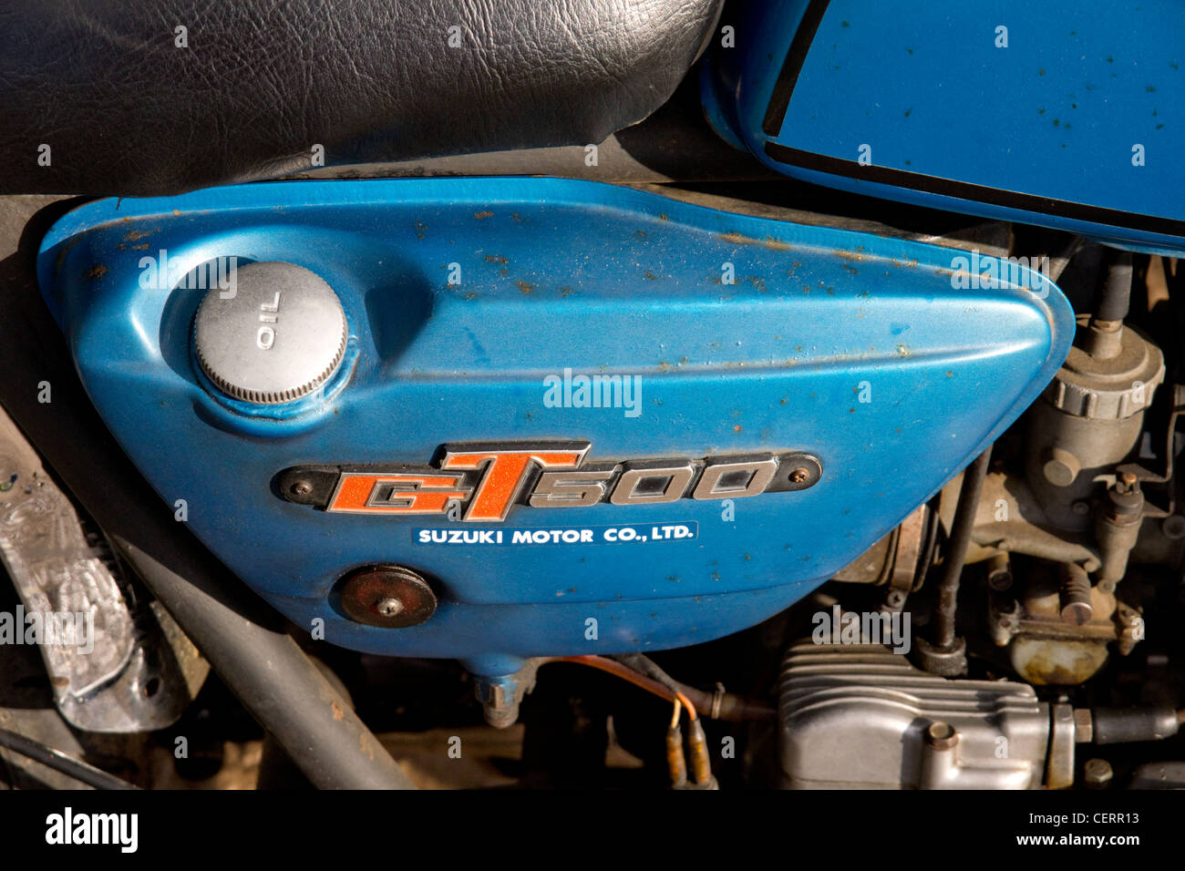 Suzuki GT500 at the Classic bike show Stock Photo - Alamy