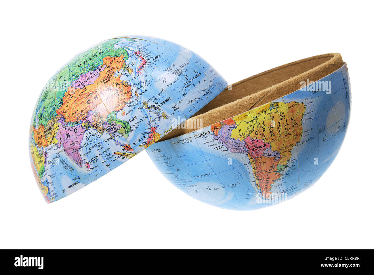 World map cutout Cut Out Stock Images & Pictures - Alamy