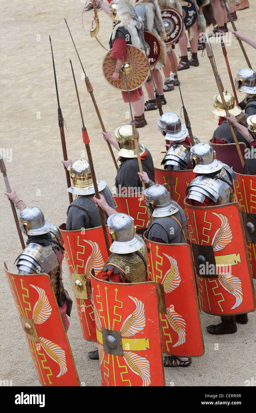 Roman military re enactment centurion hi-res stock photography and ...