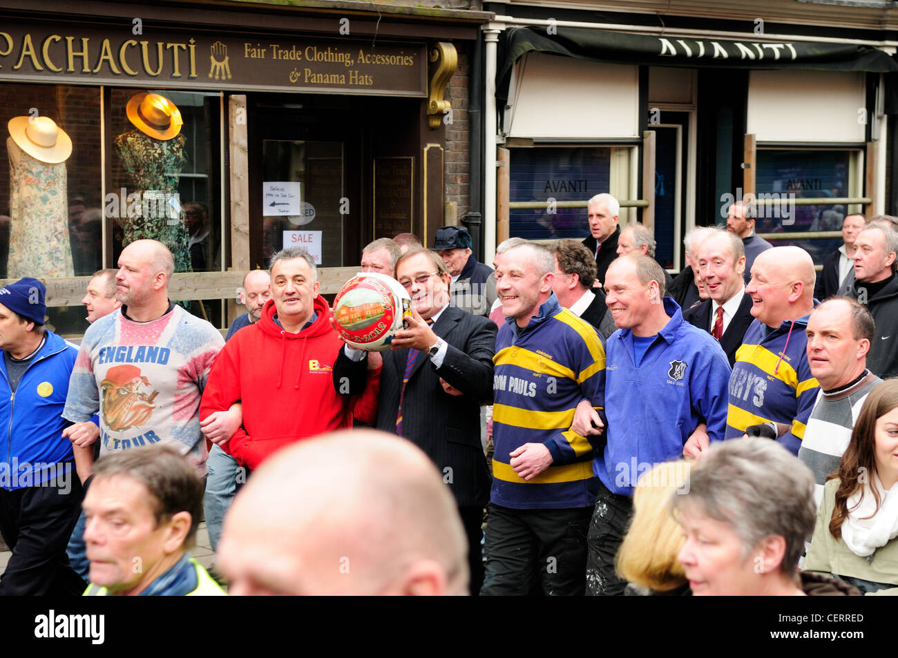 Royal ashbourne shrovetide football hi-res stock photography and images ...