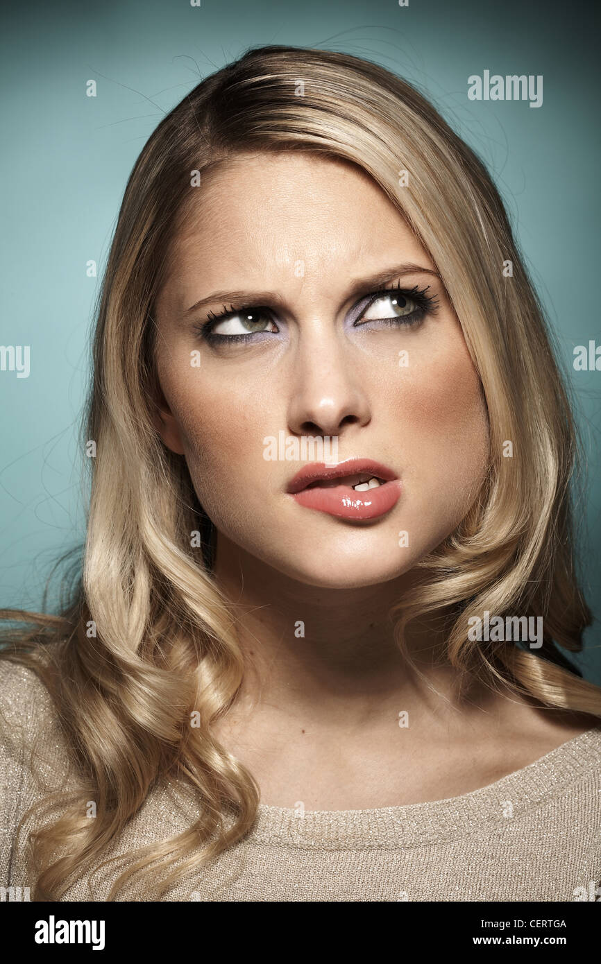 Bottom lip hi-res stock photography and images - Alamy