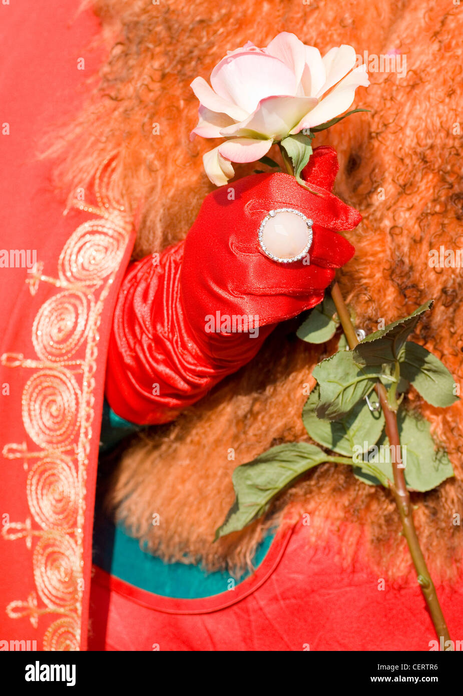 Lady holding a rose abstract Stock Photo - Alamy