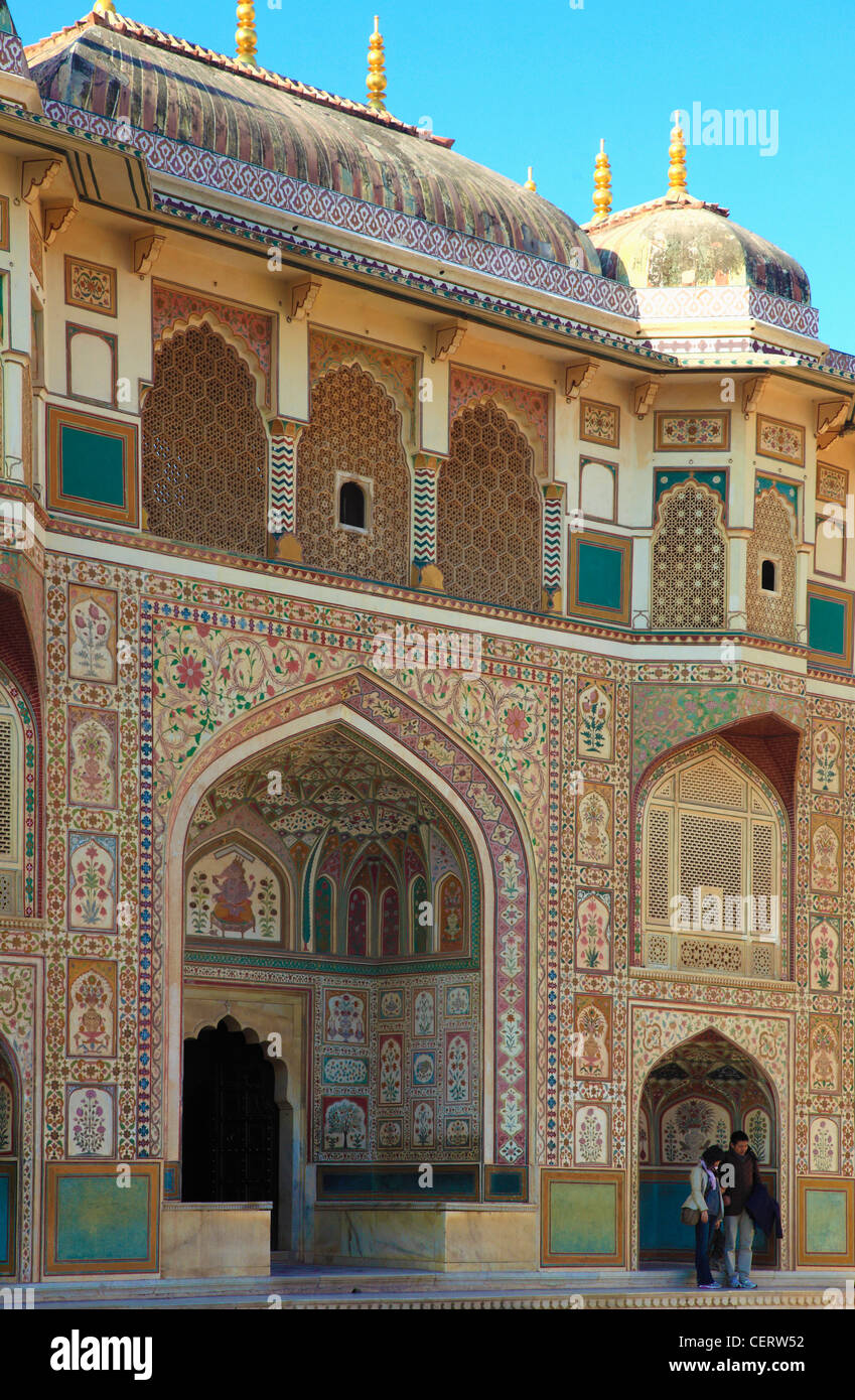 Interior amber fort jaipur rajasthan hi-res stock photography and ...