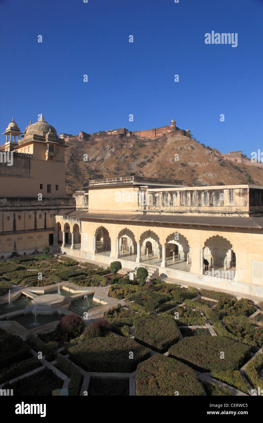 Courtyard of amber fort rajasthan india hi-res stock photography and ...
