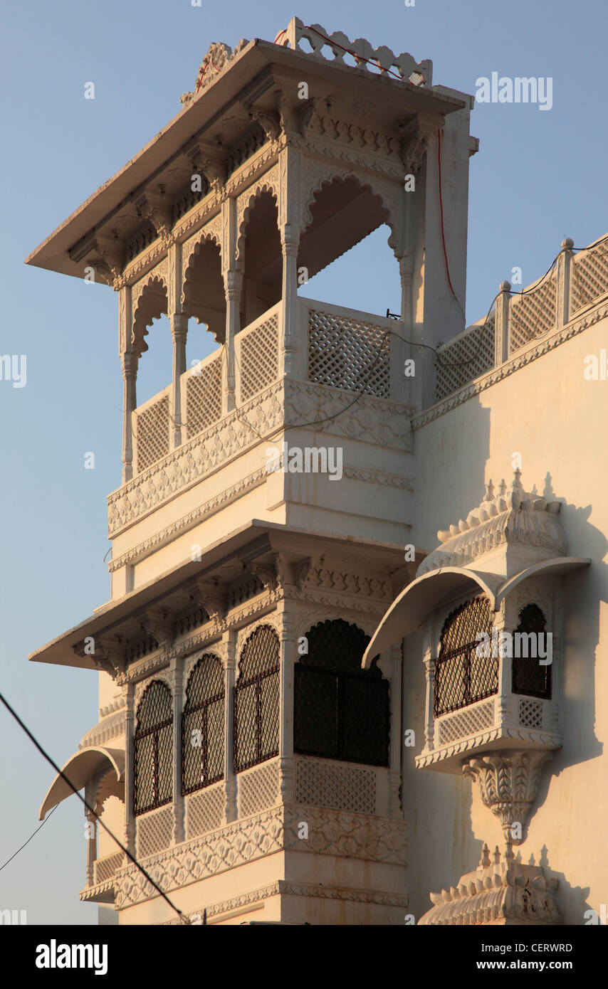India, Rajasthan, Bundi, Bundi Haveli, hotel, traditional architecture ...