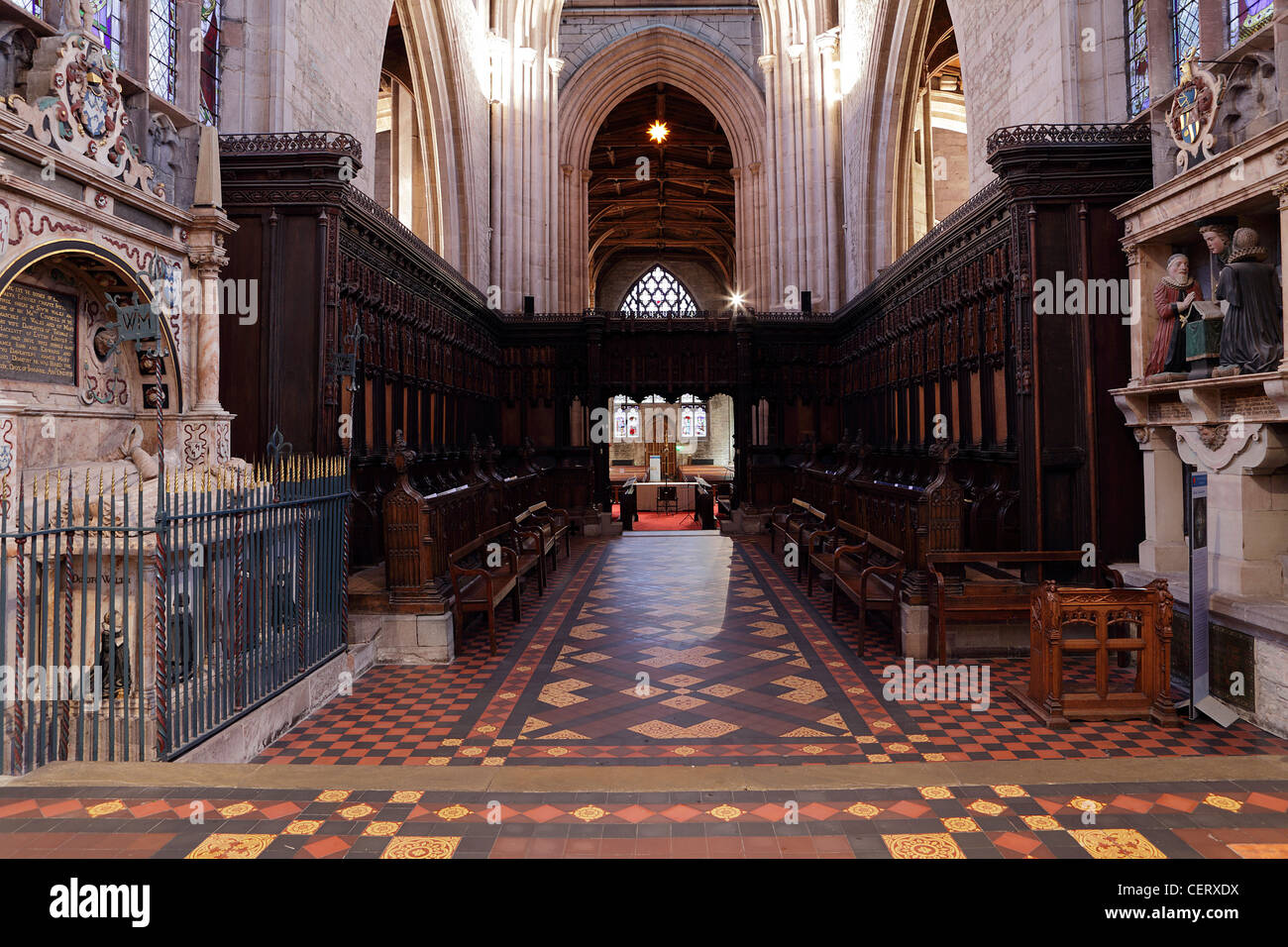St Lawrence's Church in Ludlow, Shropshire. One of 19 related images of ...
