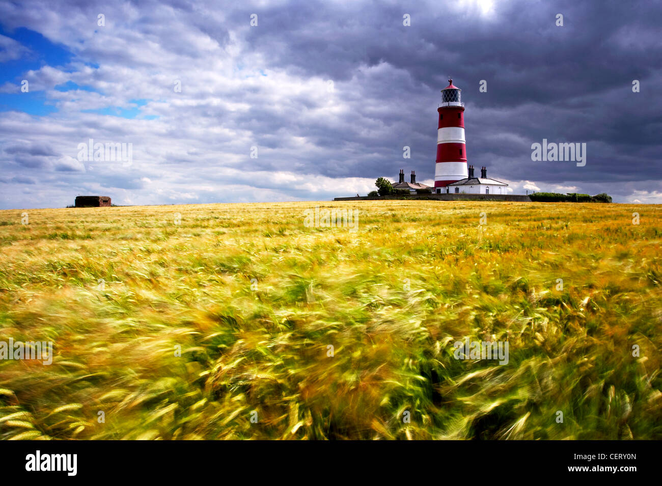 A view toward Happisburgh Lighthouse Stock Photo - Alamy