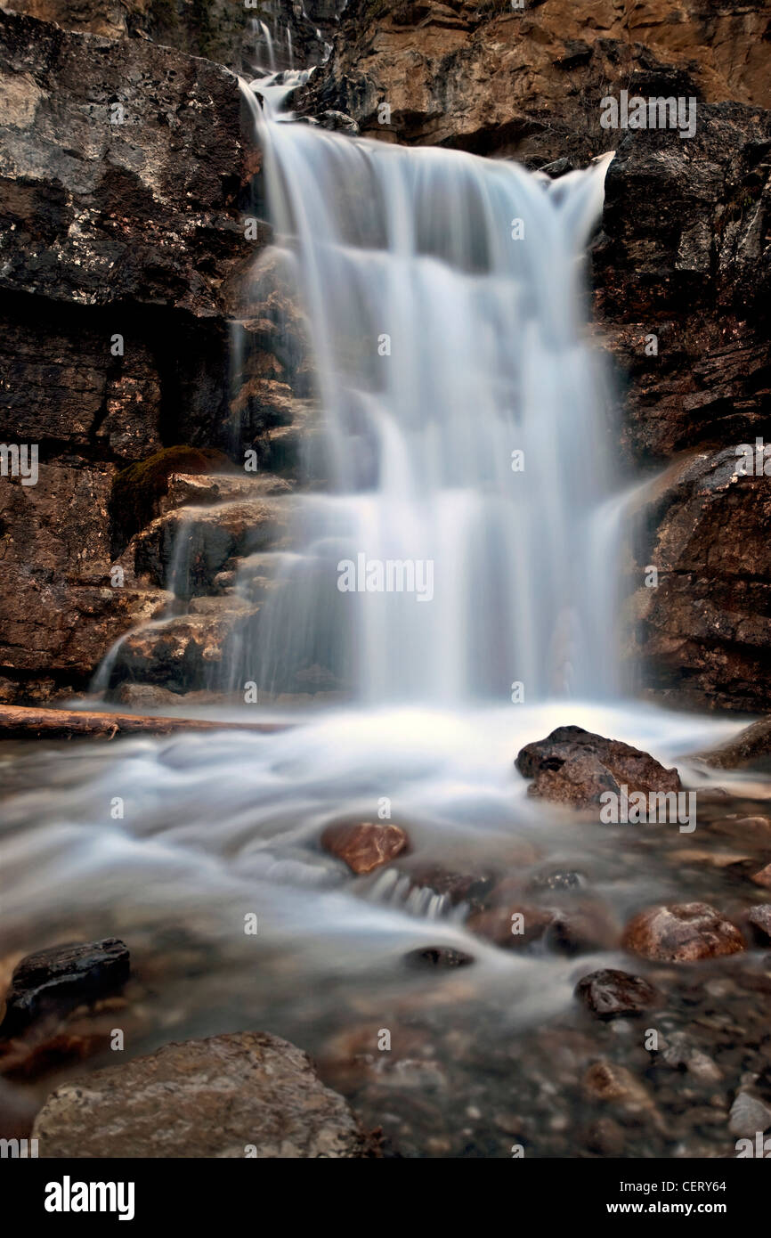 Tangle Waterfall Alberta Canada Jasper Highway cascade Stock Photo - Alamy